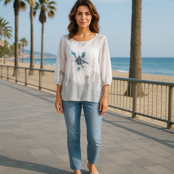 Vintage | Tops | Vintagebrand White Under Top With Sheer White Overlay ...